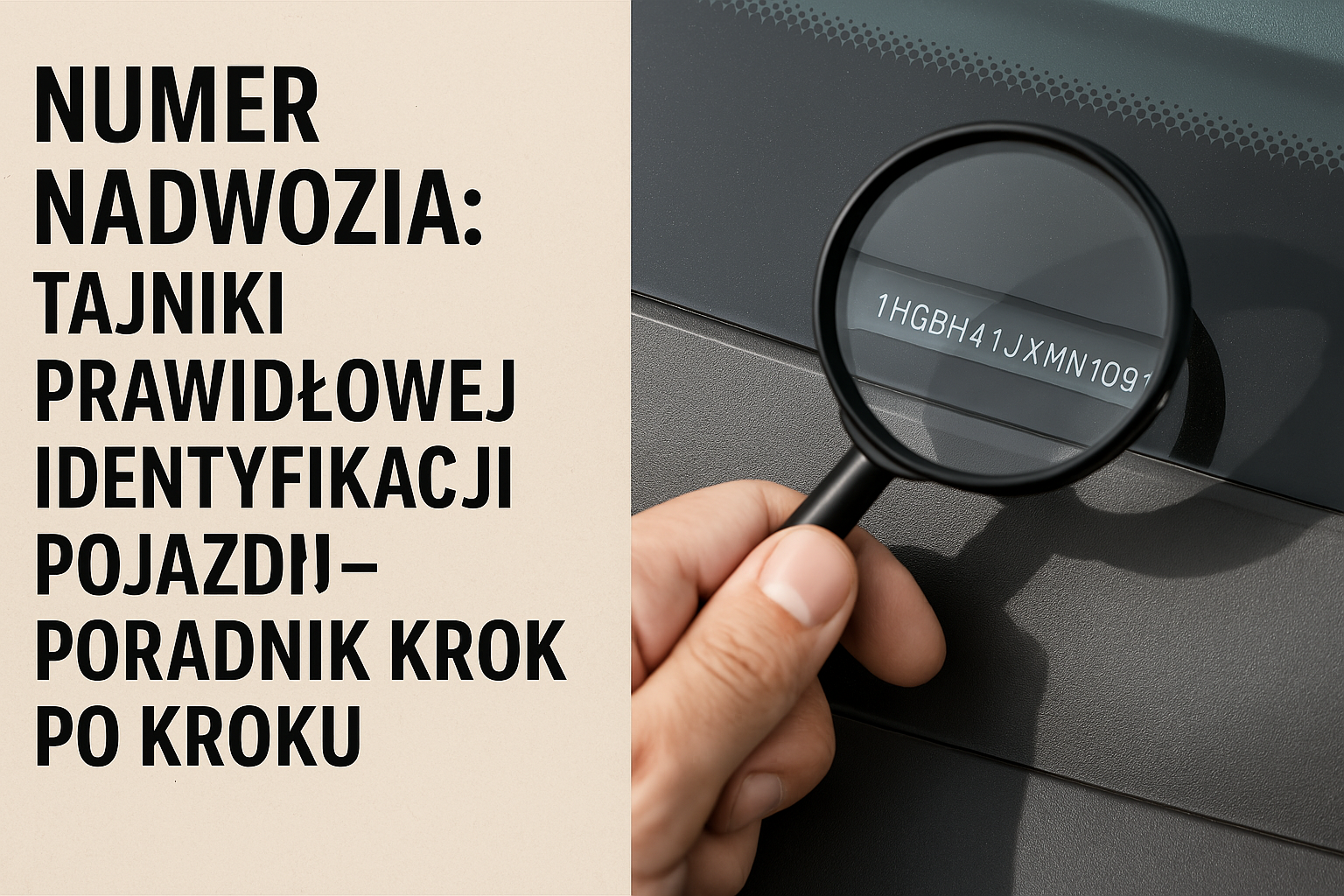 Numer VIN: Jak Prawidłowo Identyfikować Pojazd,
