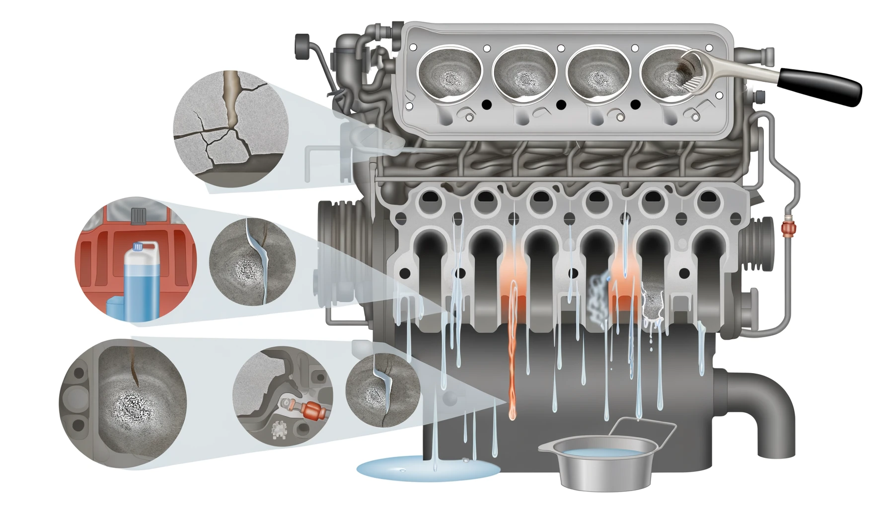 Najczęstsze objawy pękniętej tulei cylindrowej i jak je rozpoznać